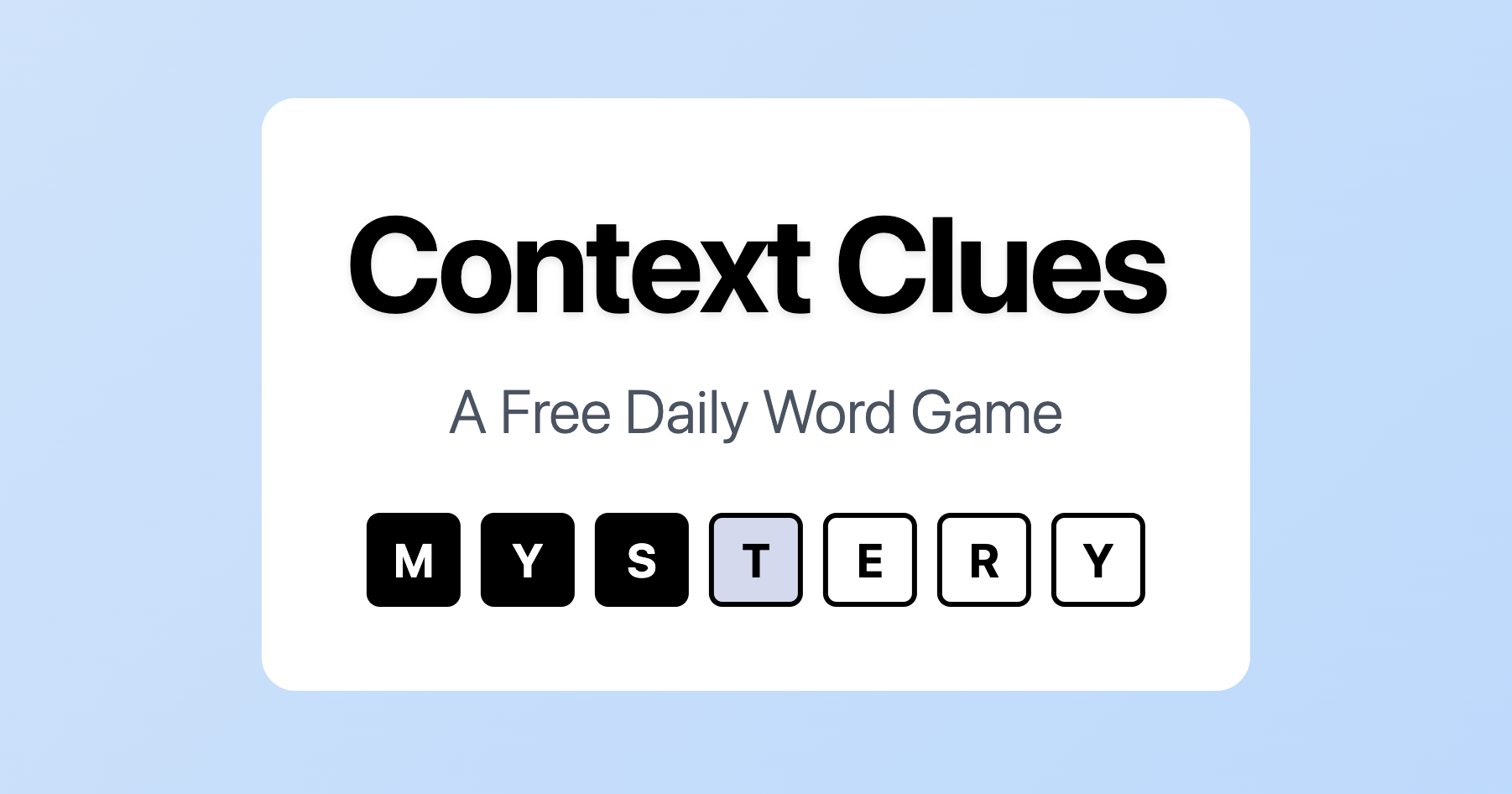 Context Clues - Daily Word Game